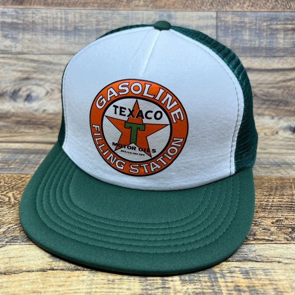 Unbranded | Accessories | Vintage Texaco Mens Trucker Hat Green ...